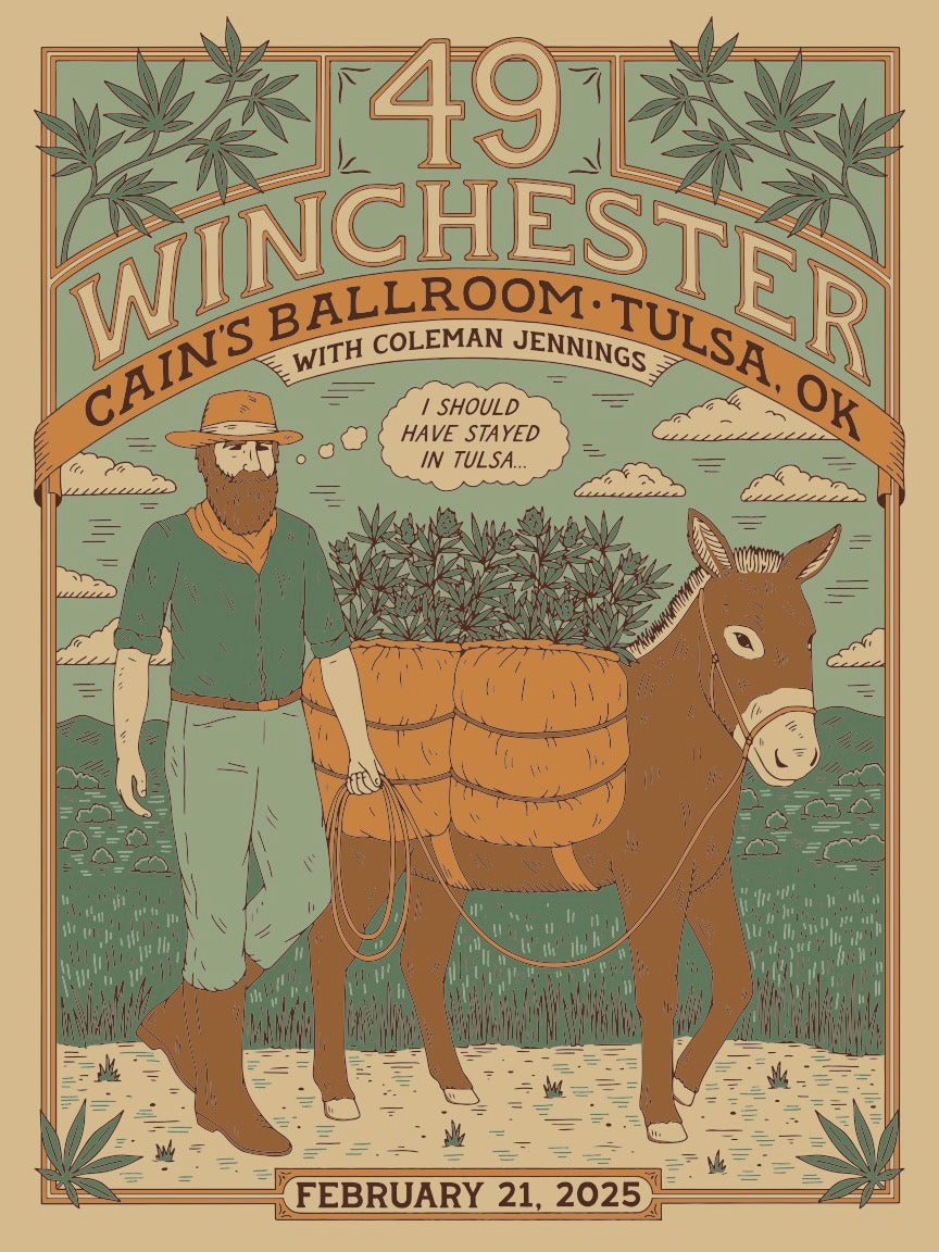 2.21.25 Cain's Ballroom - Signed – 49 Winchester
