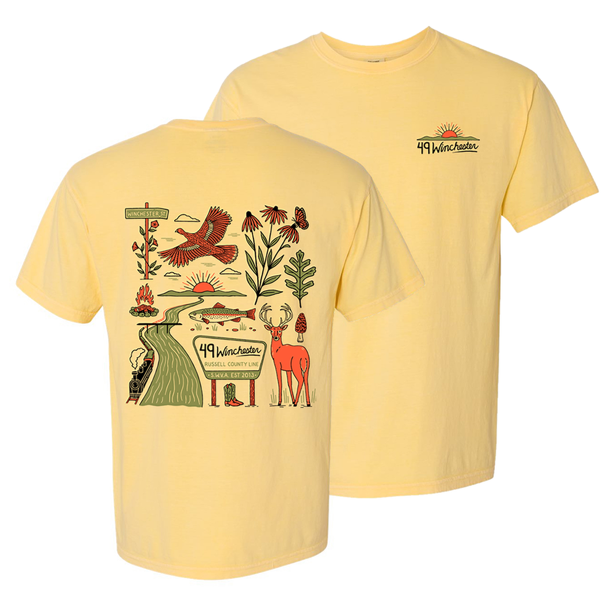 Russell County Line Short-Sleeve Tee – 49 Winchester